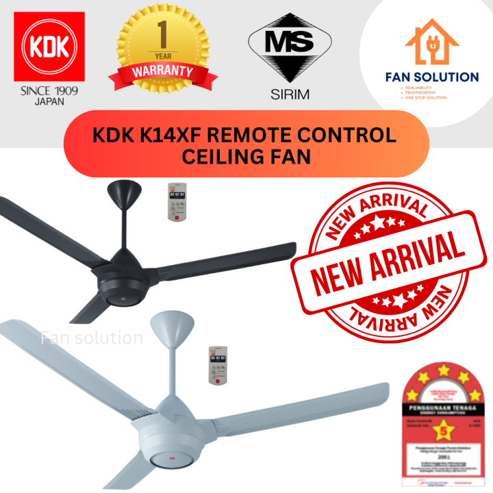 [NEW DESIGN READY STOCK] KDK K14XF-GY (GREY) / K14XF-BK (BLACK) REMOTE ...