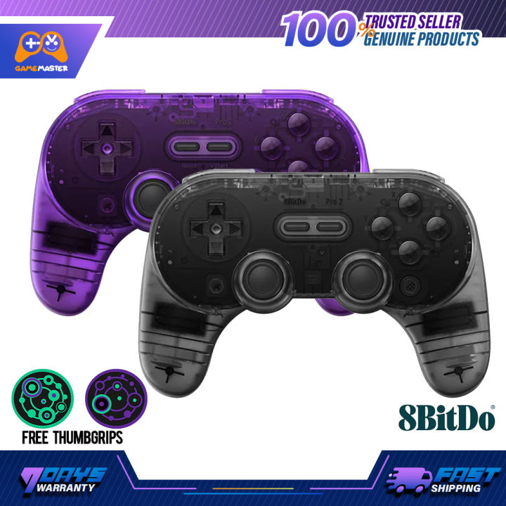 8BitDo Pro 2 TRANSPARENT Wireless Bluetooth Controller for Nintendo ...