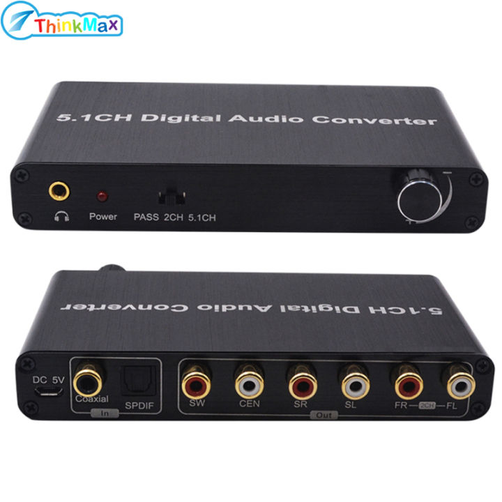 5.1CH Digital Audio Converter SPDIF Input To 5.1 Channel Audio Digital ...
