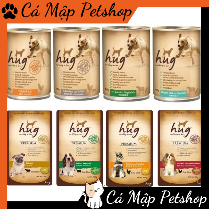 Pate Hug bổ sung chất xơ cho chó mọi lứa tuổi, Pate cho chó Hug nhiều ...