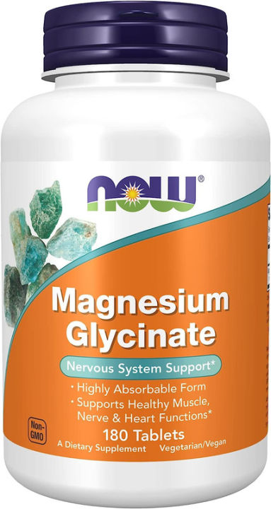 [Original Made in USA Made in USA]NOW Supplements, Magnesium Glycinate ...
