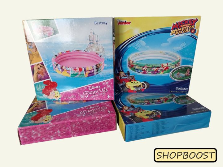 DISNEY MICKEY and DISNEY PRINCESS Inflatable Ring Pool | Lazada