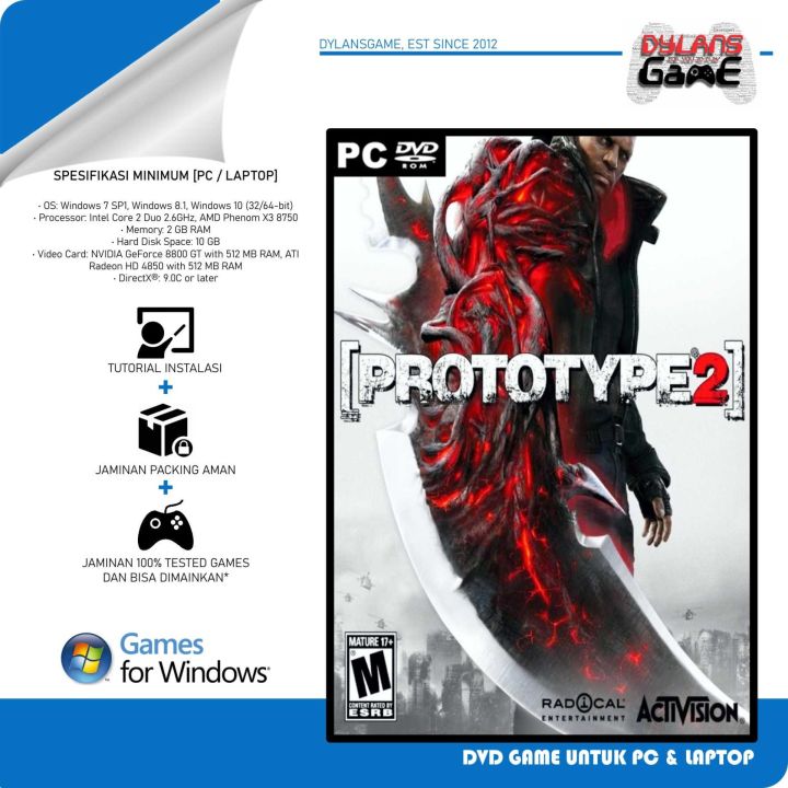 Prototype 2 - Kaset Game PC - Game Laptop | Lazada Indonesia