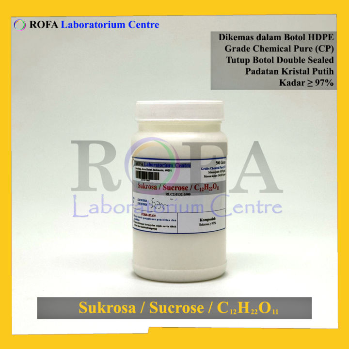 Sukrosa / Sucrose / Disakarida / Sakarosa / C12H22O11 CP 500 Gram ...