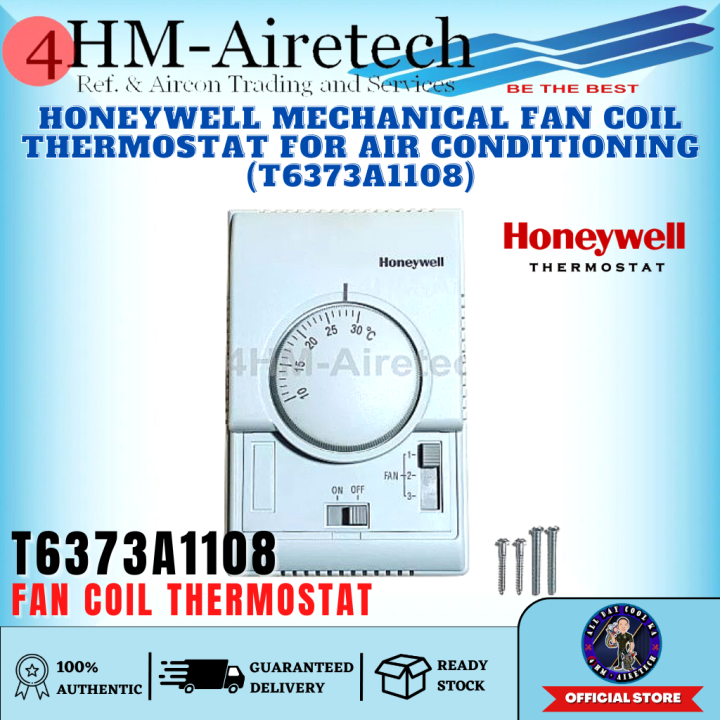 Mechanical Honeywell FOURHM T6373A1108 Fan Coil Thermostat for Air ...