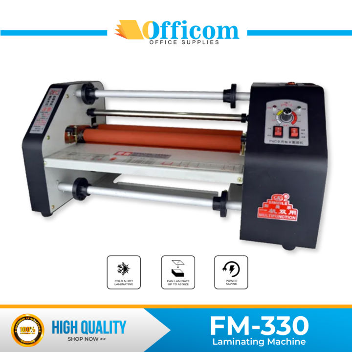 Officom FM-330 Reverse Feeding Laminator A3/A4 Size Hot and Cold ...