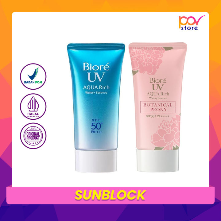 BIORE UV AQUA Rich Watery Essence SPF50 ++ 50 gr Sun Block Sunblock ...