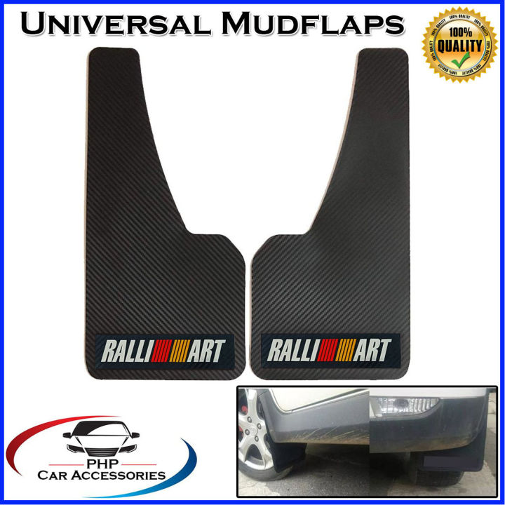 A PAIR 3D CARBON UNIVERSAL RACING MUDFLAPS MUD GUARD MUDGUARDS FENDER ...