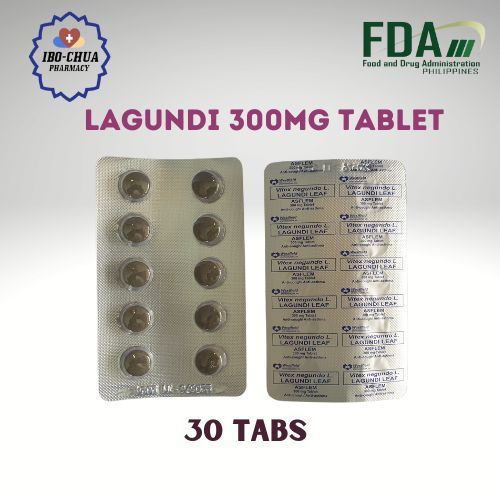 Lagundi (ASFLEM) 300MG Anti-cough/Anti-Asthma- 30 tablets | Lazada PH