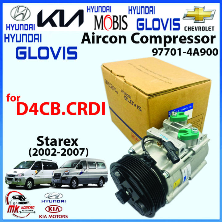 [HYUNDAI GLOVIS] Aircon Compressor for Starex(2002-2007). D4CB.CRDI ...
