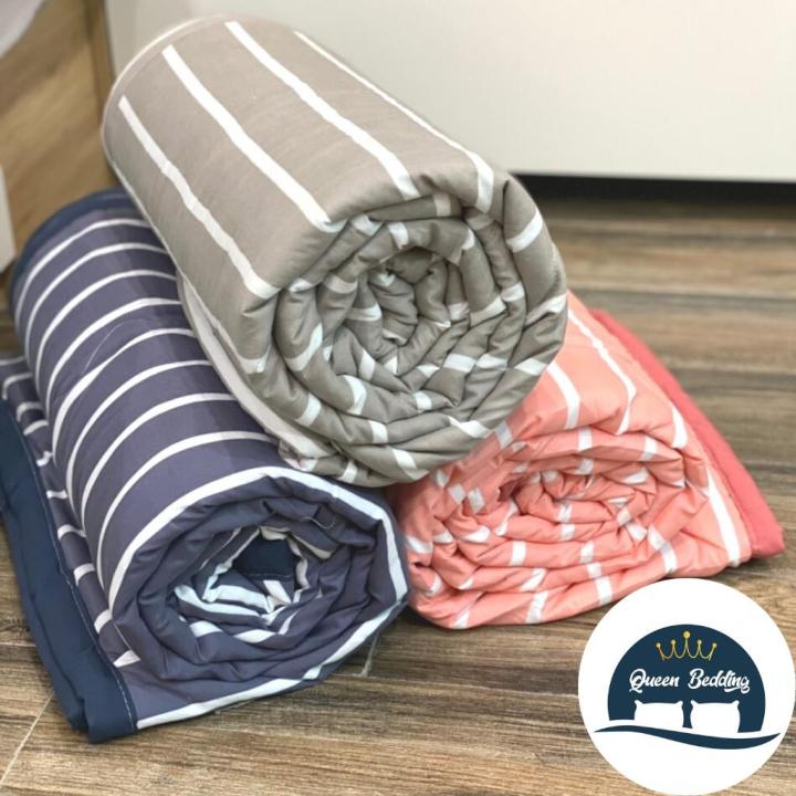 Chăn hè trần bông muji xuất nhật mẫu kẻ ngang 1.4 * 1.9m - HĂN COTTOG ...