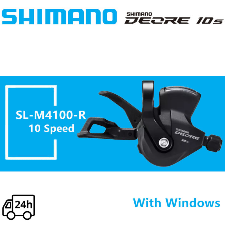 Shimano Deore M4100 M4120 1X10 Speed Groupset SL-M4100 Right Shifter Lever 10 Speed RD-M4120 ...