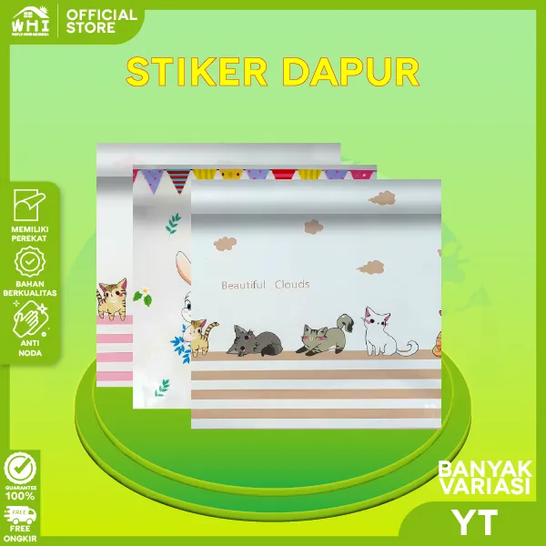 Sticker dapur Anti Panas 60CM X 5M Tahan panas Waterproof Stiker dapur ...