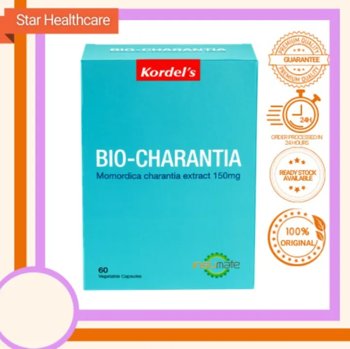 Kordel's Bio-Charantia Momordica charantia extract 150mg 60's [Exp date ...