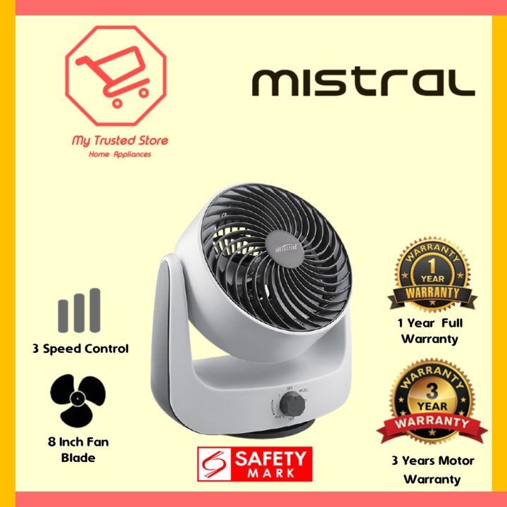 Mistral 8" Turbine Blade High Velocity Desk/Table Fan MHV90 | Lazada ...