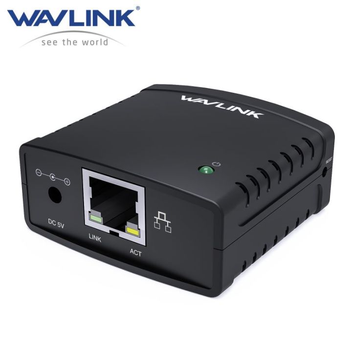 WAVLINK 100MBPS Ethernet ถึง USB 2.0 Network LPR Print Server 10 ...