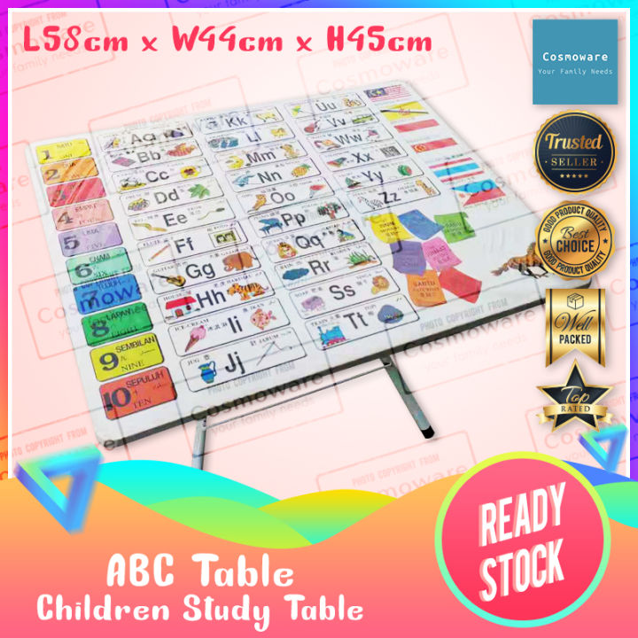 ABC Table (Children Study Table) / Meja ABC Kanak Kanak [READY STOCK ...