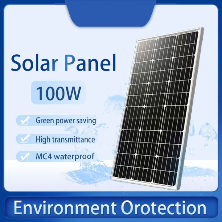 100/200Watts Monocrystalline Solar Panel Original Class-A Solar Panel ...