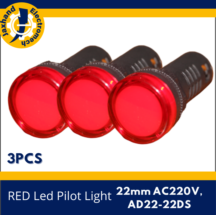 Led Pilot Light Red 22mm AC220V, AD22-22DS (3 Pieces / Set) | Lazada PH