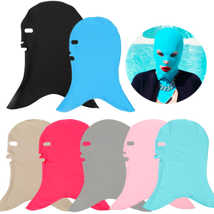 Sunscreen Swimming Hat Facekini Universal UV Protection Full Face ...