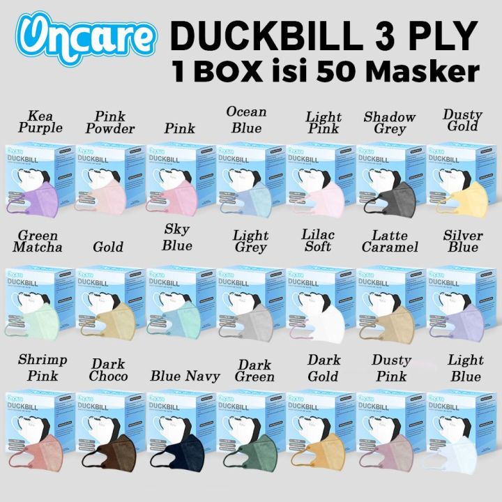 MBAPPE Masker Duckbill Oncare Face Mask Earloop 1 Box Isi 50 Pcs ...
