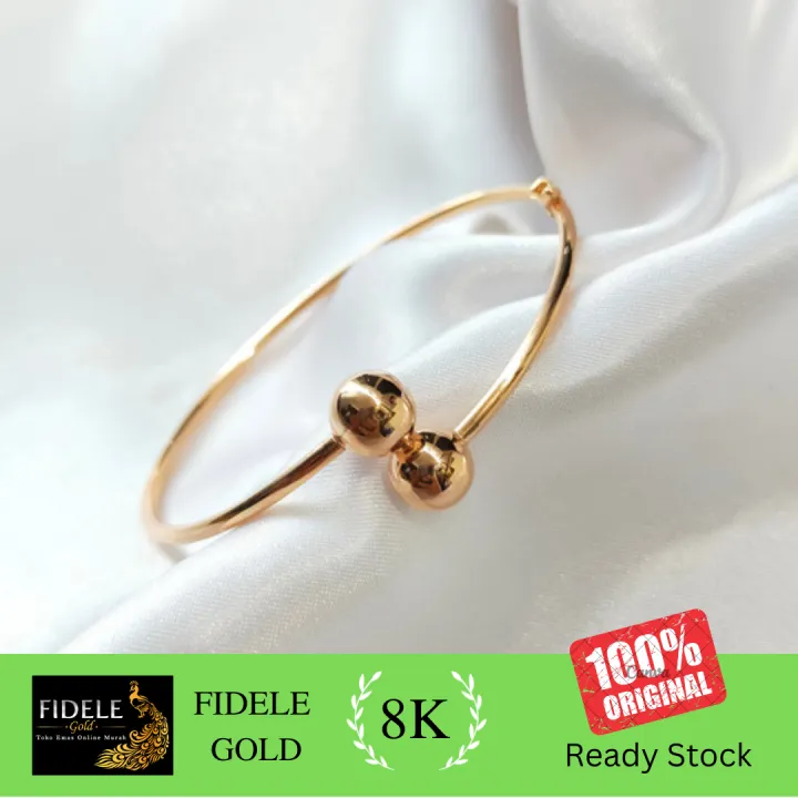 Gelang emas kuning tinju bangkok emas 375 emas 8 karat lotus | Lazada ...