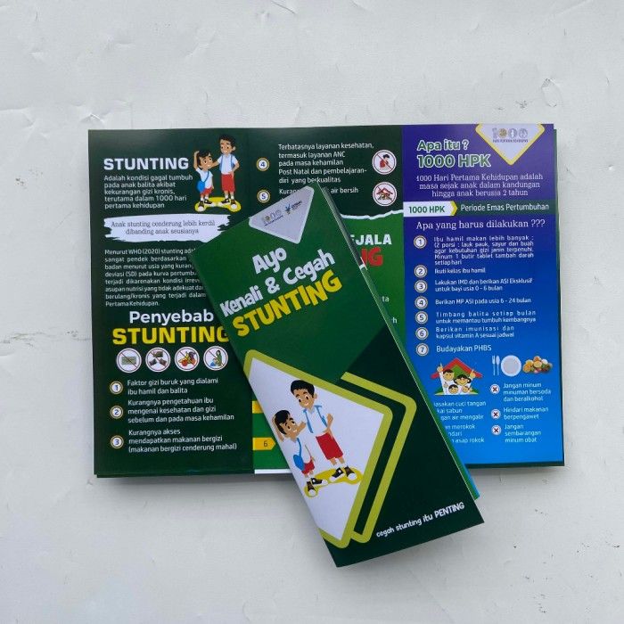 Leaflet Ayo Kenali Stunting, Brosur Cegah Stunting, Leaflet Stunting ...
