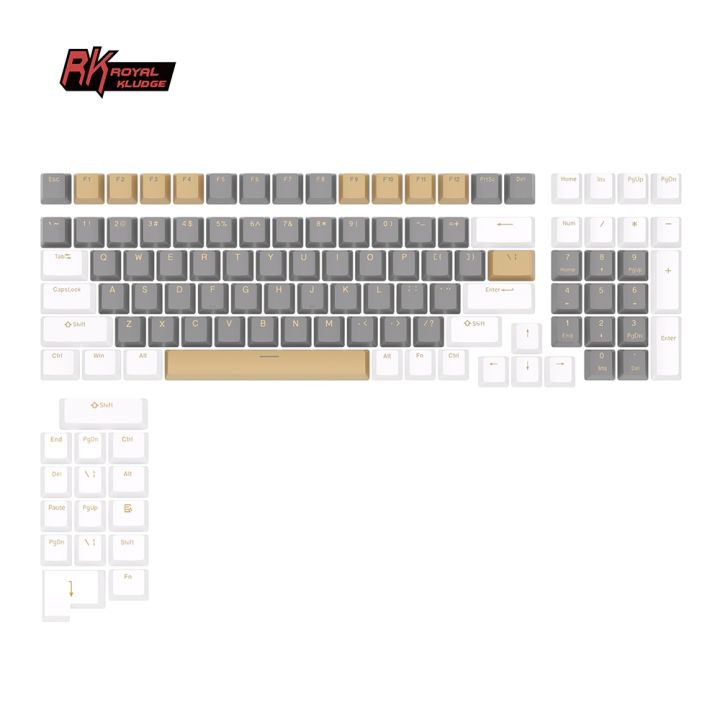 [Miss qi's keycap] RK ROYAL KLUDGE 115 Keys KeycapProfile Two color ...