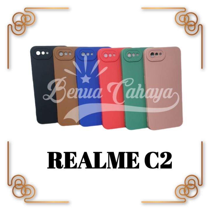 SOFTCASE MACARON REALME C2 CASE PRO CAMERA MACARON 3D-BENUA CAHAYA ...