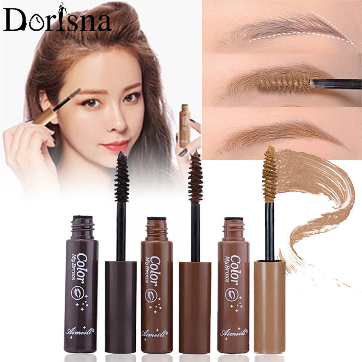 Dorisna 3 Colors Long Lasting Waterproof Eyebrow Mascara Cream Eye Brow ...