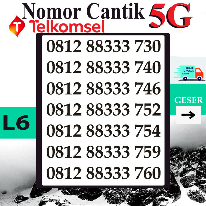 Nomor Cantik Telkomsel Kartu Perdana Spesial 4G LTE 5G 2G 3G | Lazada Indonesia