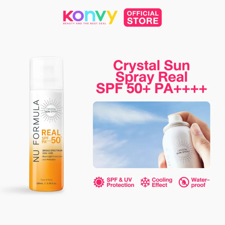 NU FORMULA Crystal Sun Spray Real SPF 50+ Pa++++ 100ml | Lazada PH