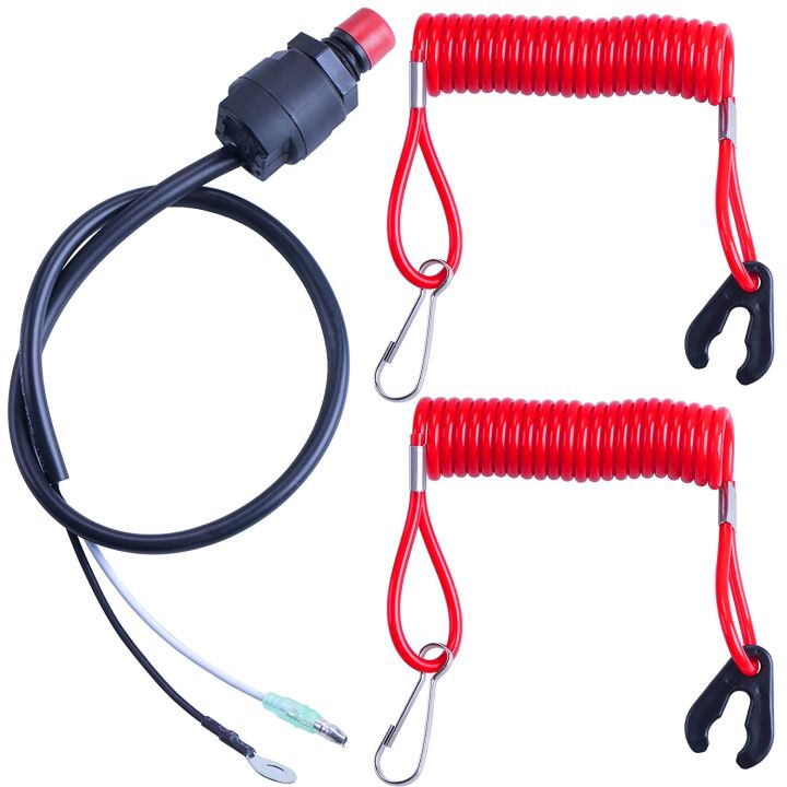 Universal Boat Outboard Lanyard Engine Motor Kill Urgent Stop Switch ...