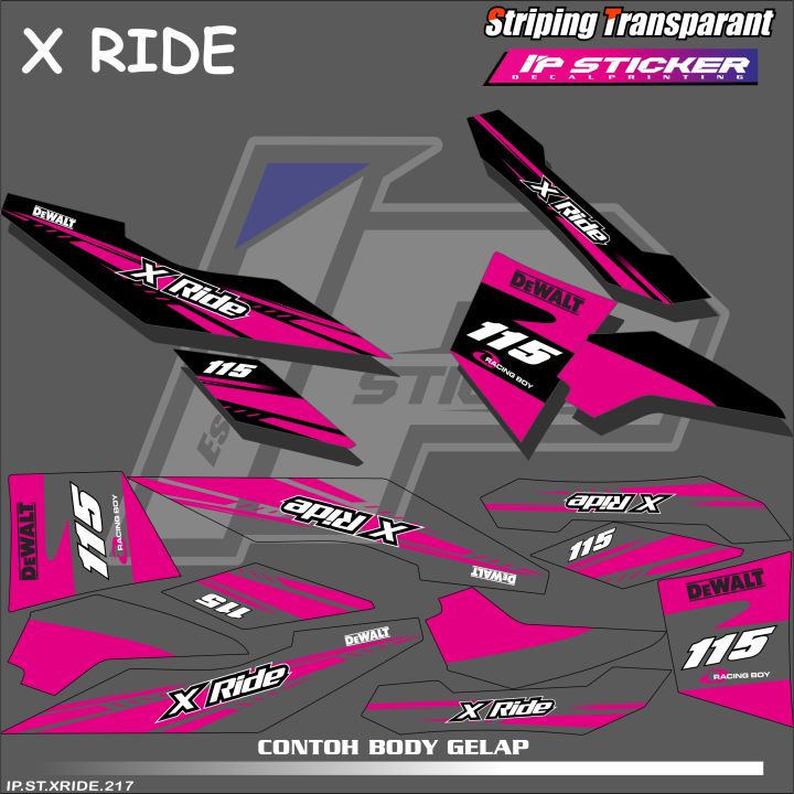 X RIDE(COD) STIKER STRIPING MOTOR YAMAHA X RIDE - STIKER LIST GRAFIK ...