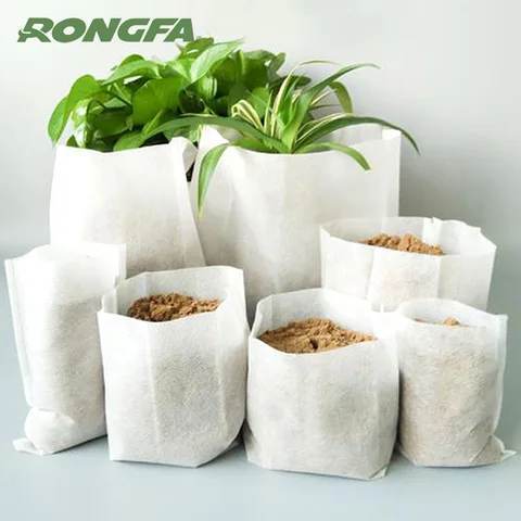 100 Pieces Non-woven Plant Seedling Bags Fabric Grow Bag | Lazada PH