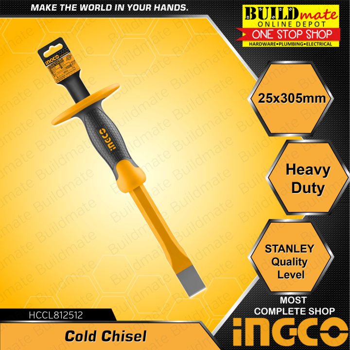 BUILDMATE Ingco Cold Chisel 25mm x 305mm | 19mm x 254mm SOLD PER PIECE - IHT | Lazada PH