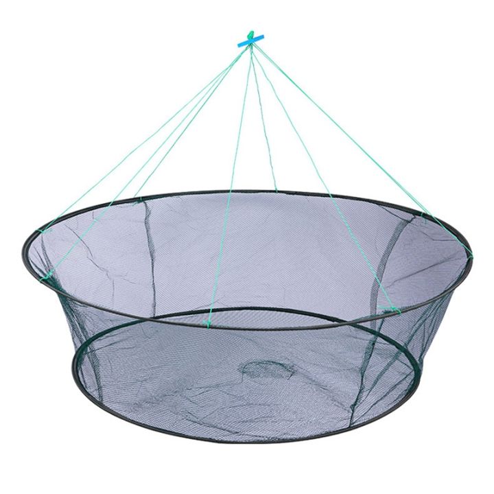 Foldable Drop Net Fishing Landing Nets Crayfish Shrimp Catcher Prawn ...