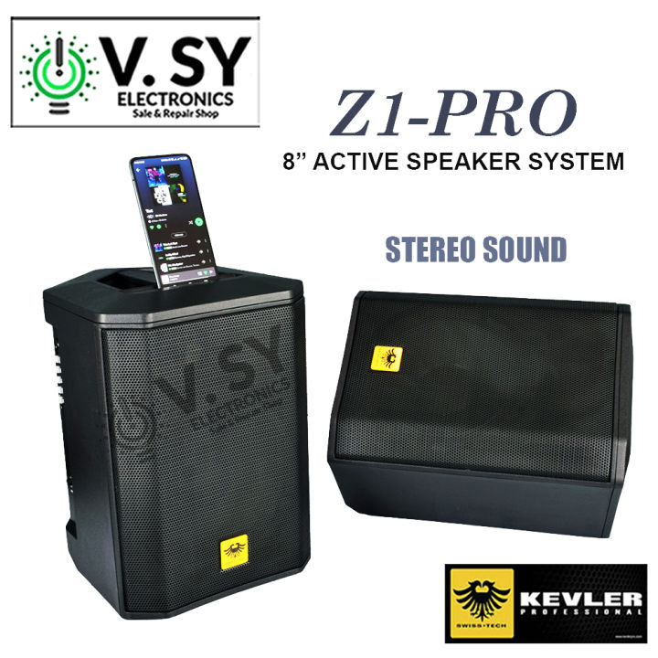 Original 2024 Kevler Z1-PRO 200 Watts 8" Active Speaker System Stereo ...