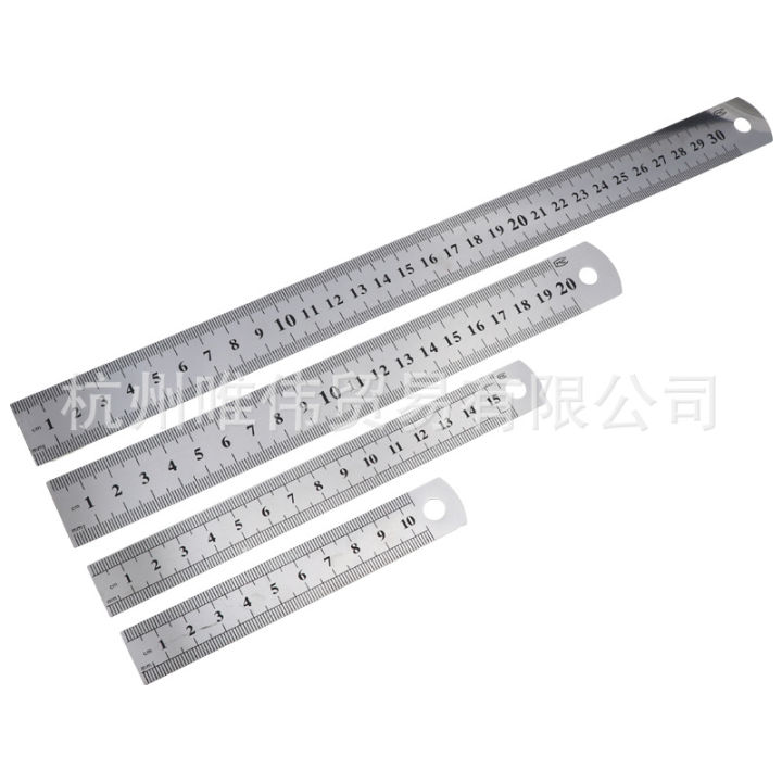Metric and English steel ruler, double-sided steel ruler, steel ruler ...