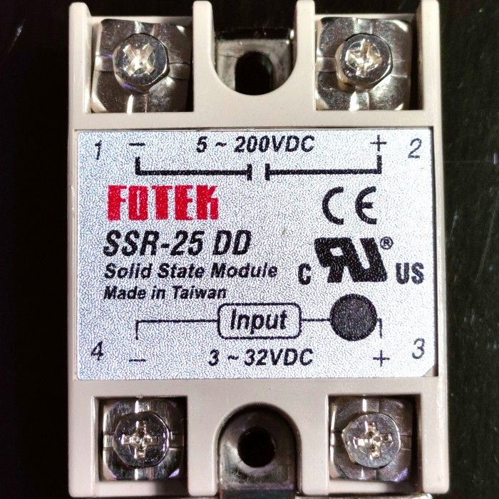 SSR DC Solid State relay 25A DC-DC Fotek SSR-25DD Mosfet 5~200V DC 25A | Lazada Indonesia
