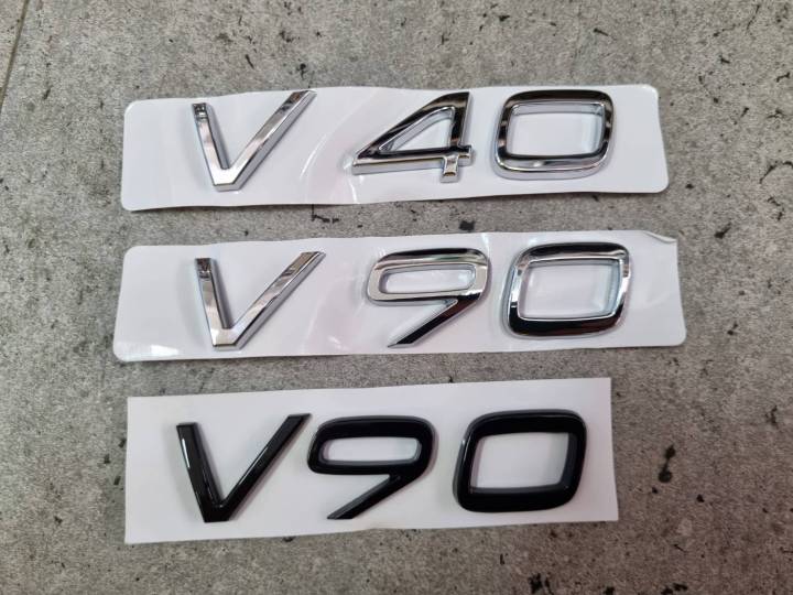 ตัวอักษร โลโก้ ติดด้านหลัง วอลโว่ V40 V90 VOLVO letter rear bumper ...