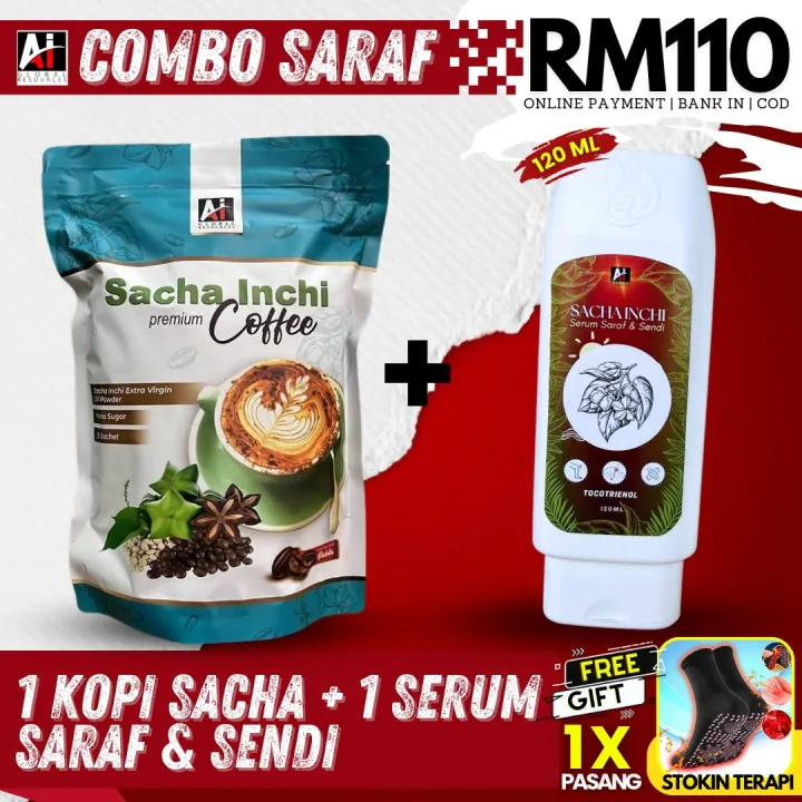 Premium Sacha Inchi Coffee & Muscle Soothing Serum Combo - Anti-Aging ...