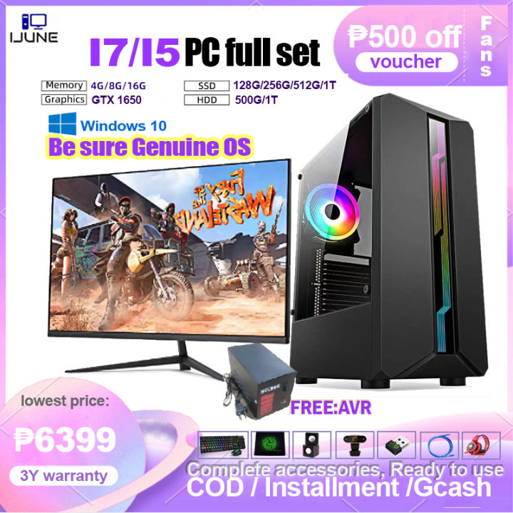 Intel Quad Core i5 / i7 4790 computer set pc full set pc Quad-Core 8GB ...