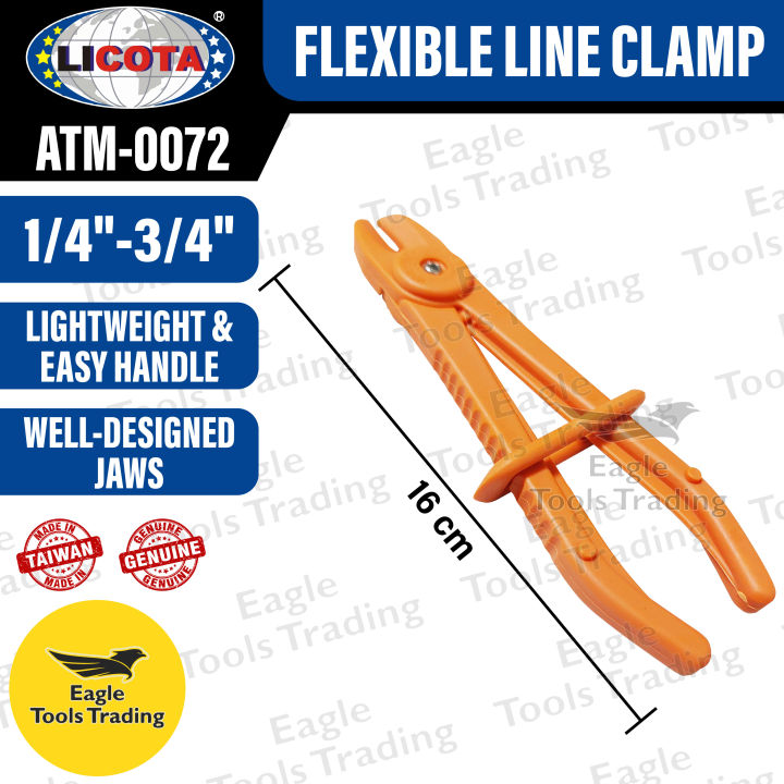 Licota Flexible Line Clamp ATM-0072 Car Repair Brake Fluid Water ...