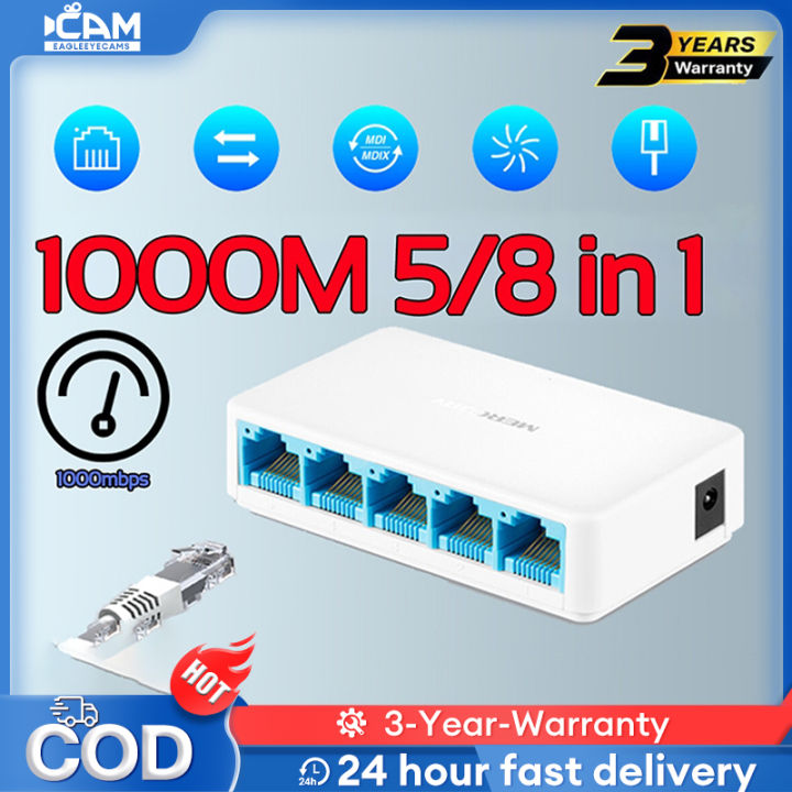 100mbps 5/8-port network switch Hub Ethernet Desktop network LS1008 ...