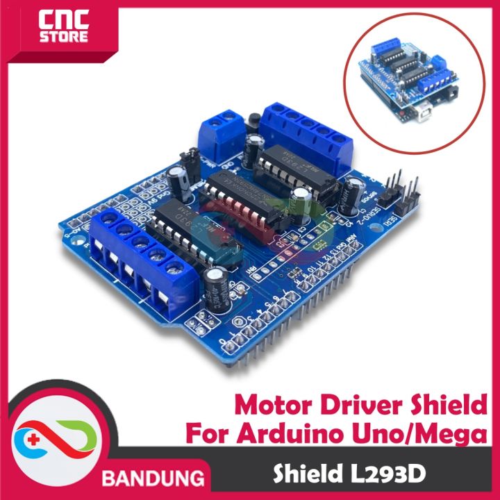 L293 L293D MOTOR DRIVER SHIELD FOR ARDUINO MEGA UNO NANO | Lazada Indonesia