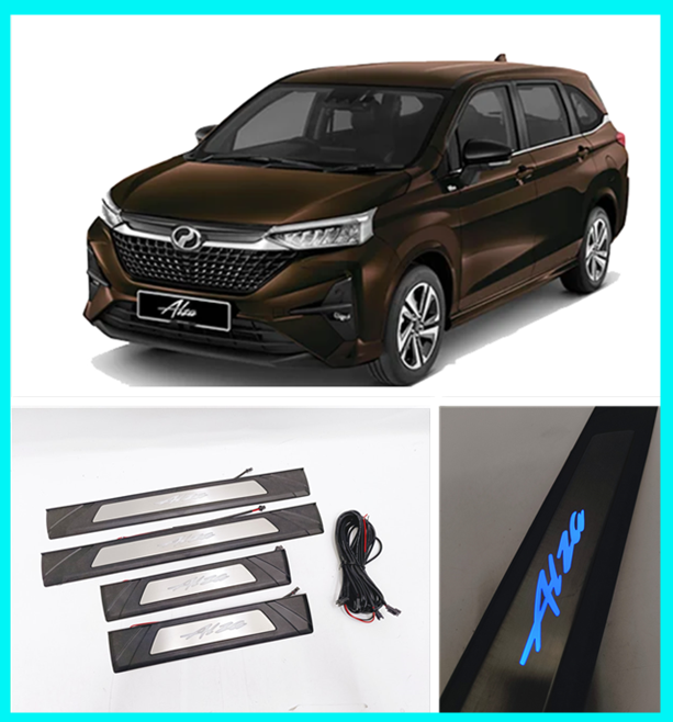 PERODUA ALZA 2022 Side Sill Plate / Side Steel Plate ABS Stainless ...