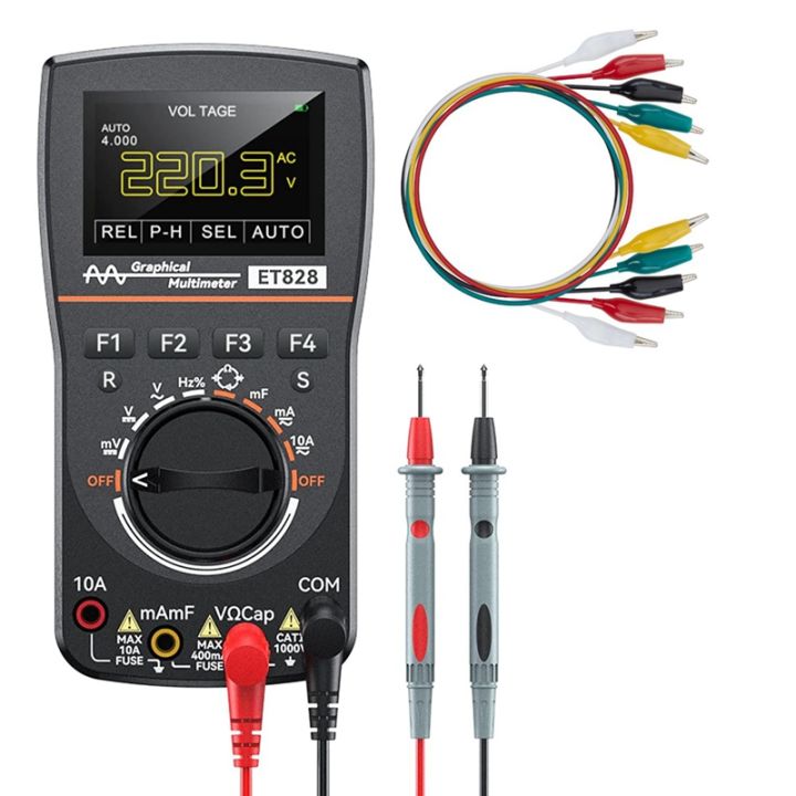 2 in 1 Digital Oscilloscope Multimeter, Scope Meter with 2.5 Msps High ...