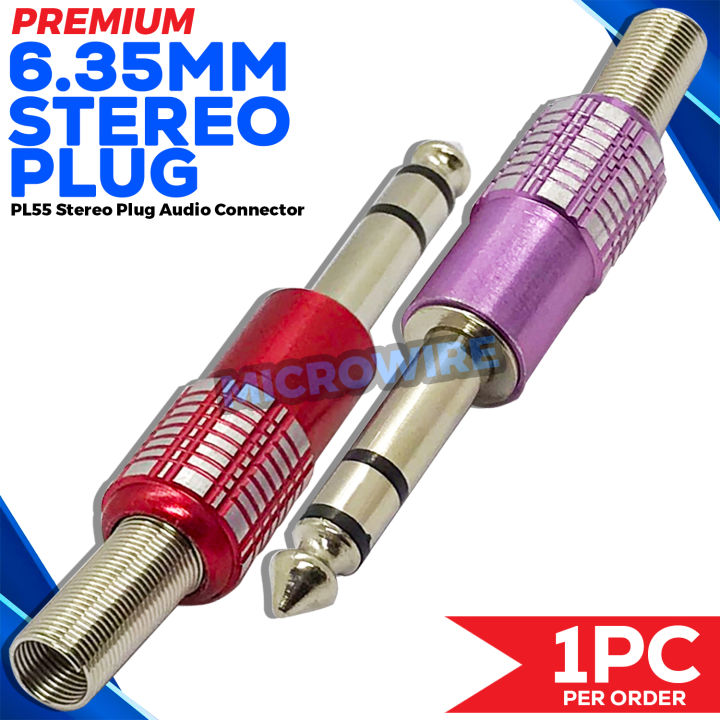 Premium 6.35MM Stereo Plug PL55 Audio Connector Heavy Duty | Lazada PH