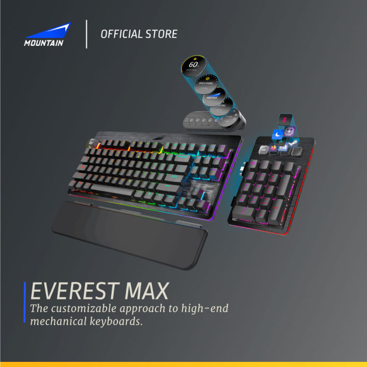 MOUNTAIN Everest Max Modular RGB Gaming Keyboard – US ANSI | Lazada